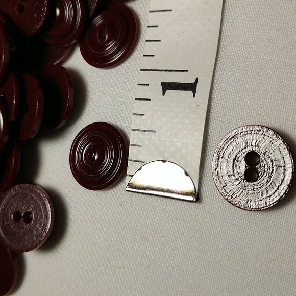 Vintage Maroon Buttons | Office | Vintage 94s Marooncranberry Small ...